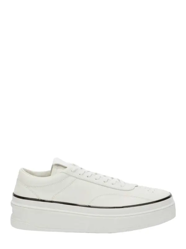 JIL SANDER Chunky Sole Lace-up Sneakers - White