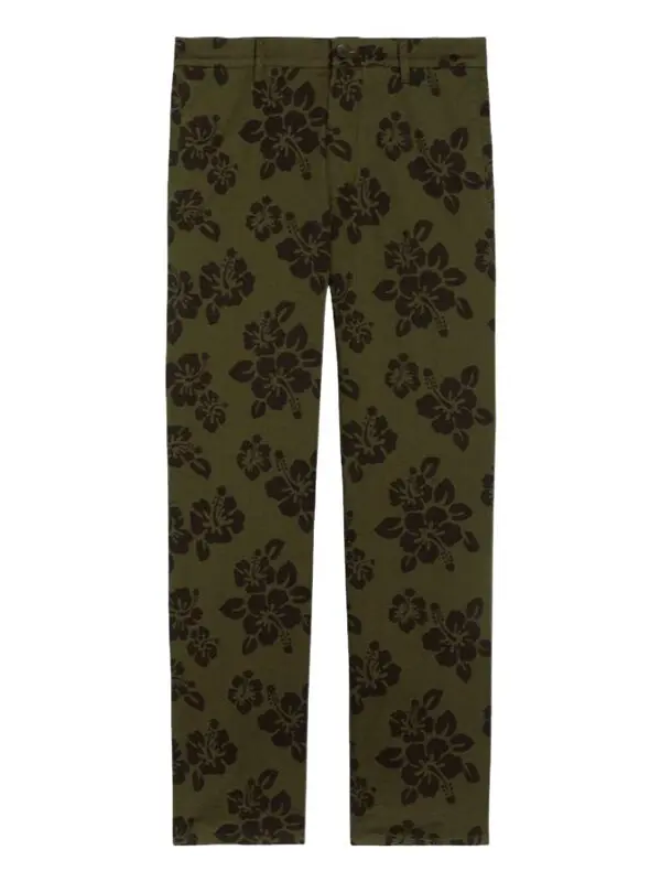 Aspesi Printed Casual Trousers - Black