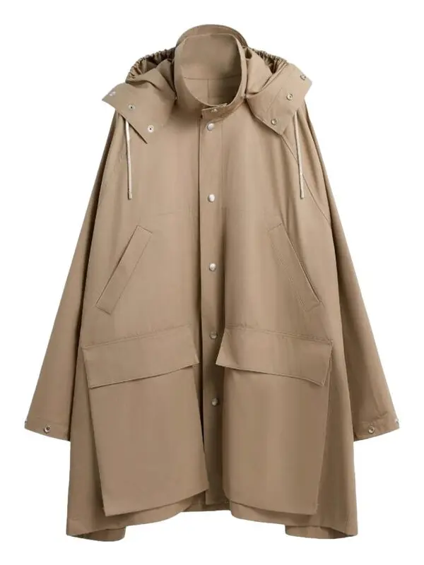 LEMAIRE Hooded Parka Coat - Brown