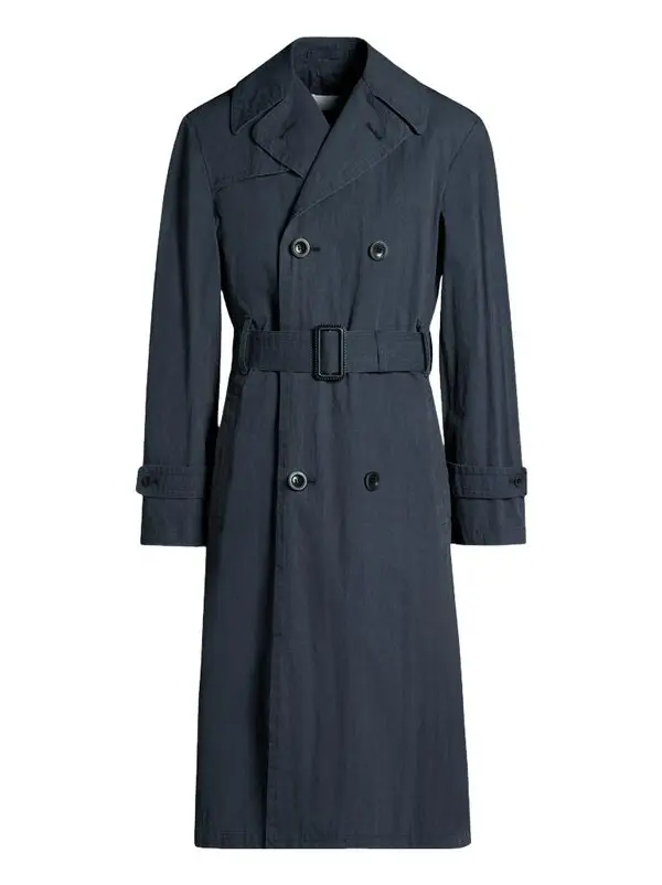 MAISON MARGIELA Belted Button-up Trench Coat - Black