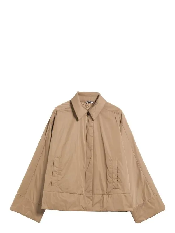 Max Mara Padded Long Sleeve Jacket - Nude