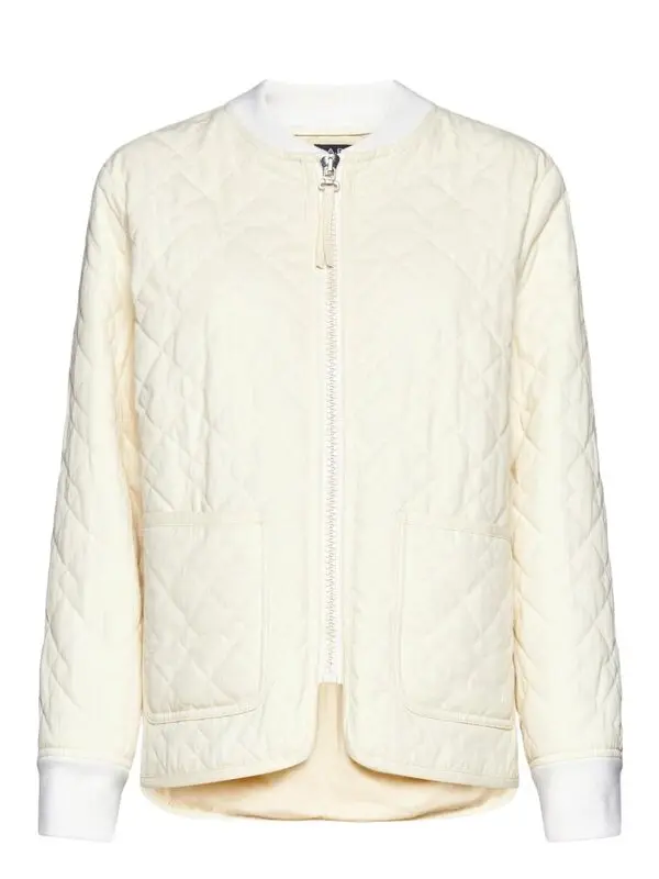 A.p.c. Elea Quilted Bomber Jacket - White