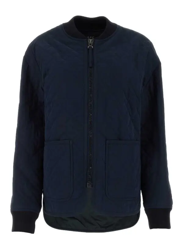 A.p.c. Quilted Bomber Jacket - Black