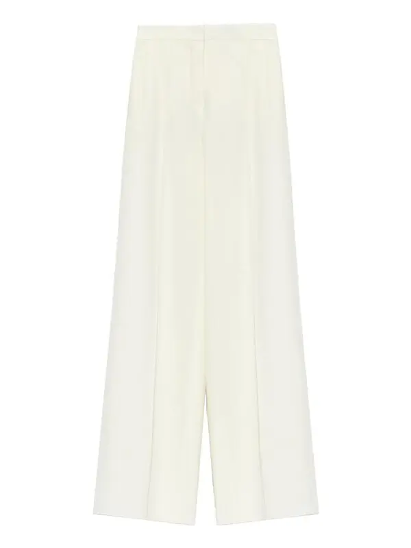 Max Mara Senna High-waisted Wide-leg Trousers - White