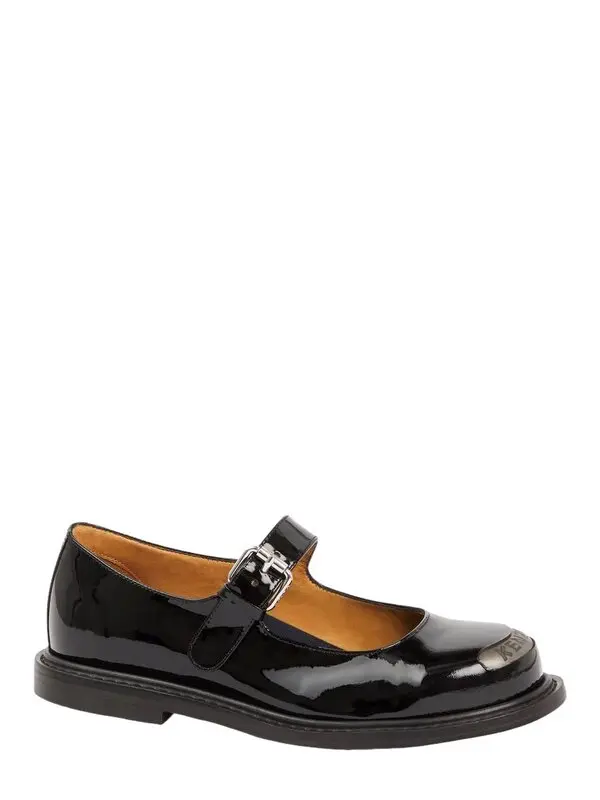 Kenzo Smile Leather Mary Janes - Black