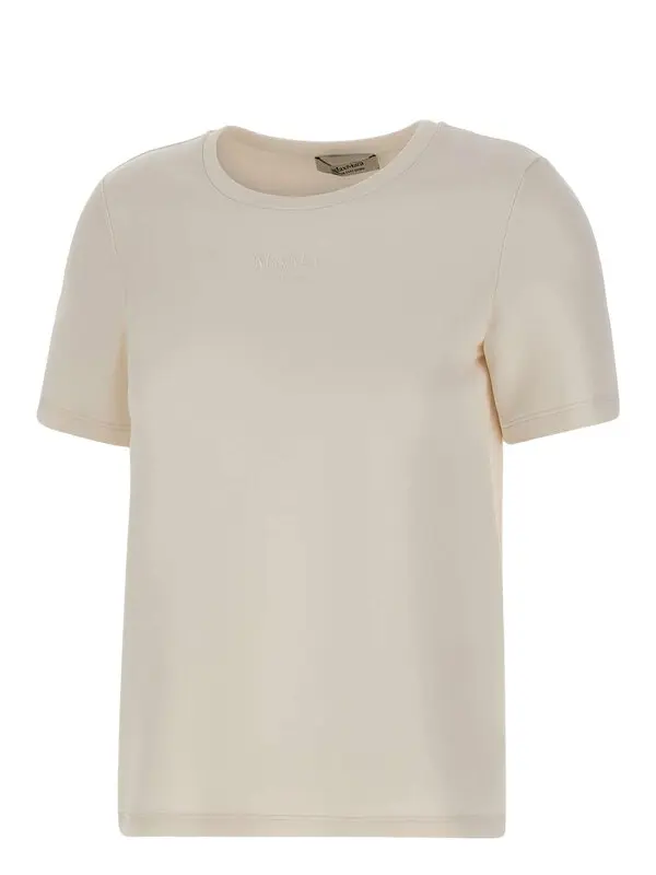 Max Mara Short-sleeved Crewneck T-shirt - Nude
