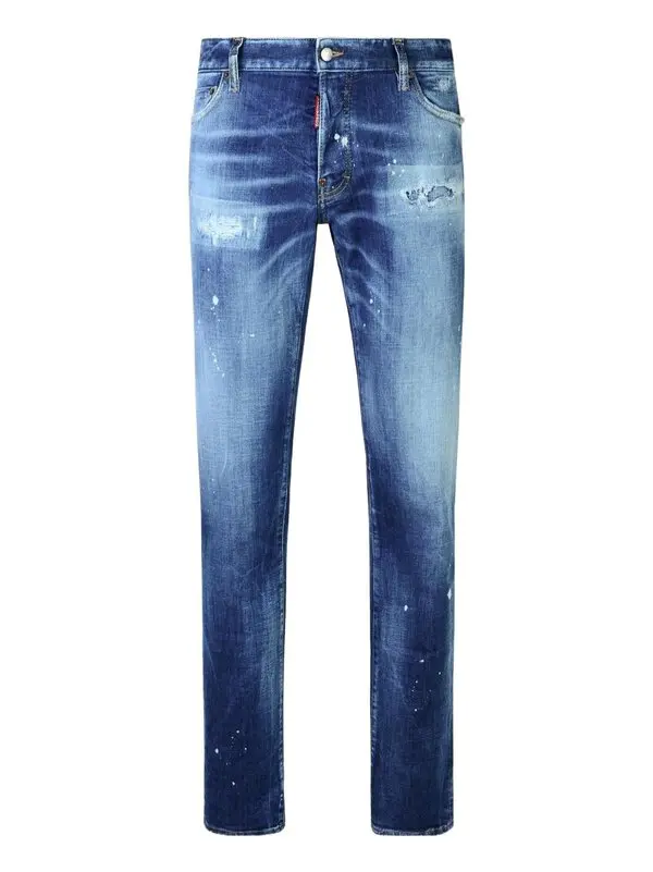 Dsquared2 Distressed Skinny Jeans - Navy