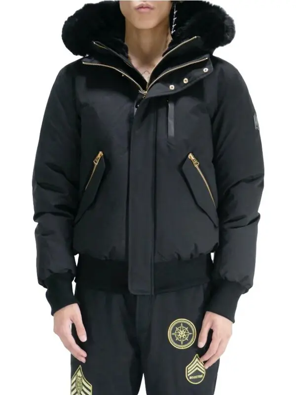 Mackage Long-sleeved Down Jacket With Removable Hooded Bib - Black