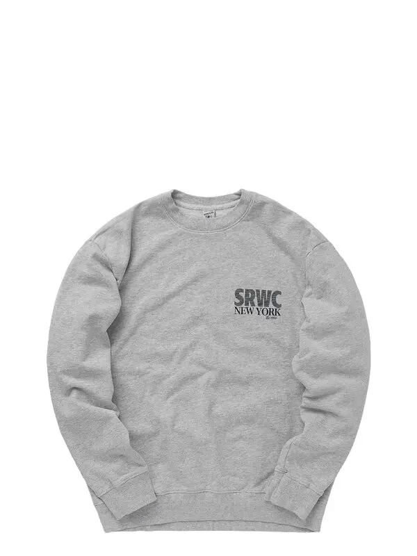 SPORTY  RICH Sporty & Rich Crewneck Long-sleeve Hoodie - Gray
