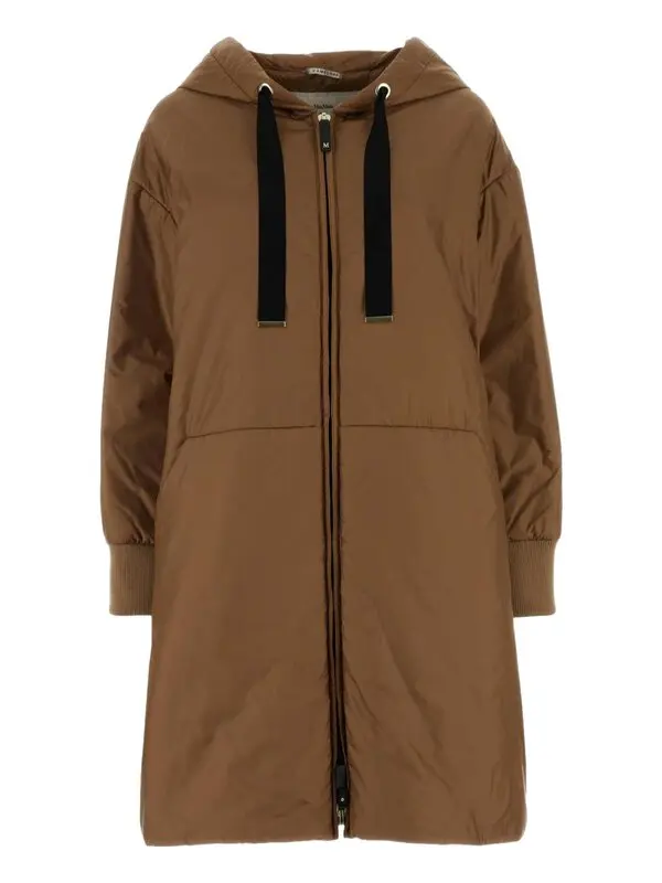 Max Mara Zip-up Drawstring Jacket - Green