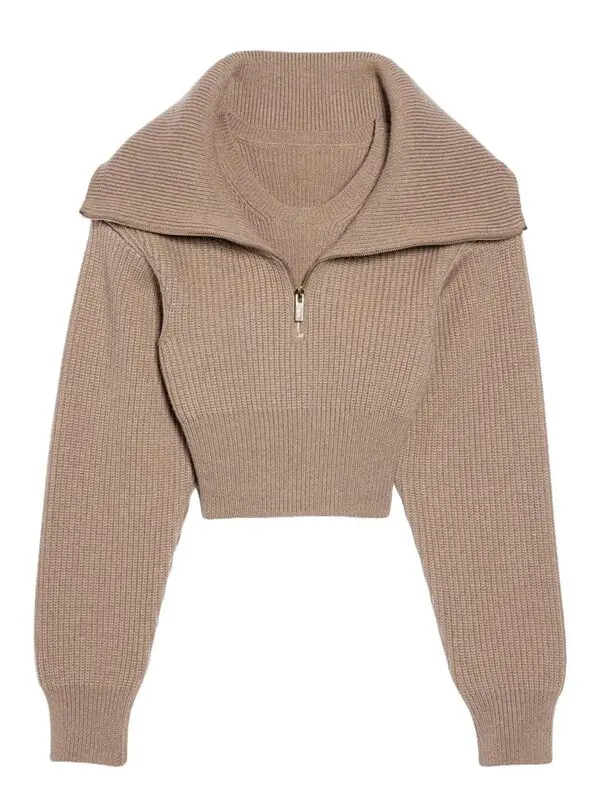 Jacquemus La Maille Risoul Merino Jumper - Nude