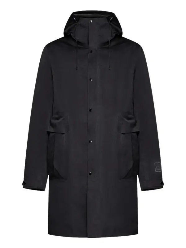 C.P. COMPANY Hooded Padded Coat - Black