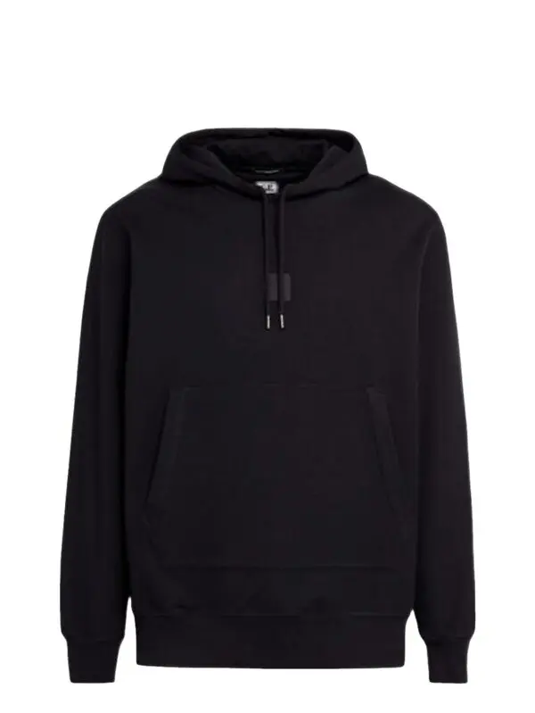 C.P. COMPANY Logo-patch Drawstring Hoodie - Black