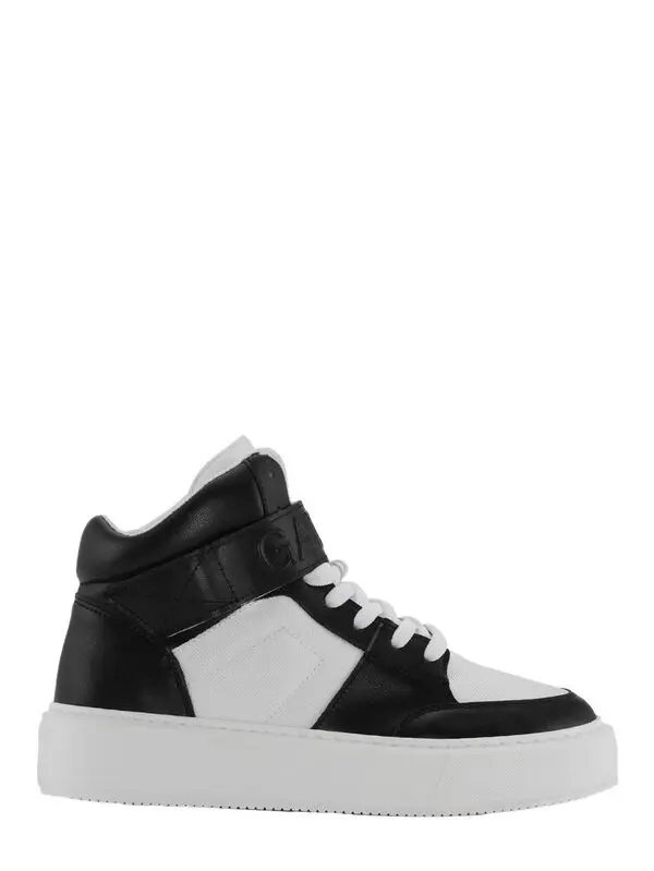 GANNI Sporty Mix High Top Sneakers - Black/white