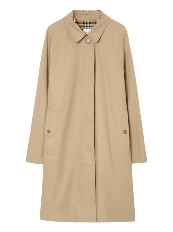 Burberry Camden Heritage Cotton Trench Coat - Nude