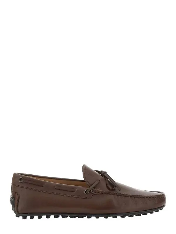 TOD'S City Gommino Bow Detailed Loafers - Brown