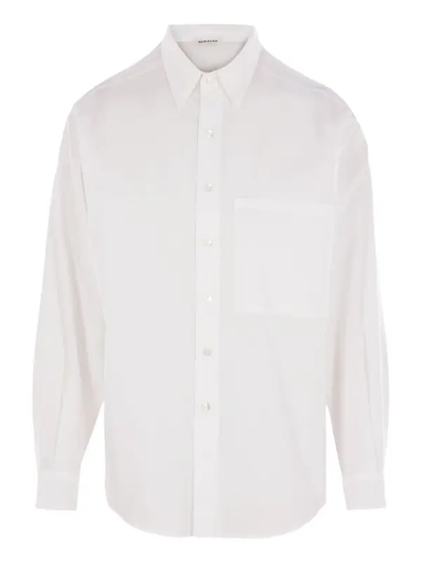 Auralee Oversized Twill Shirt - White