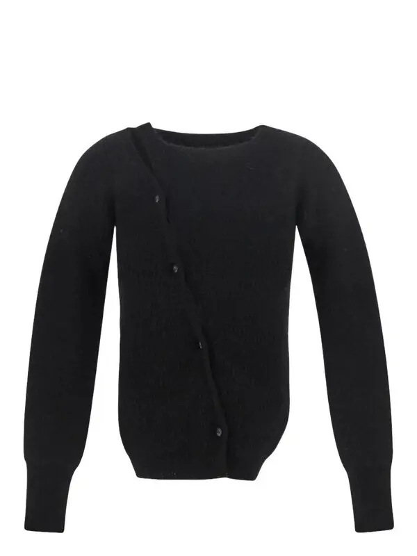 Jacquemus Long-sleeved Knitted Cardigan - Black
