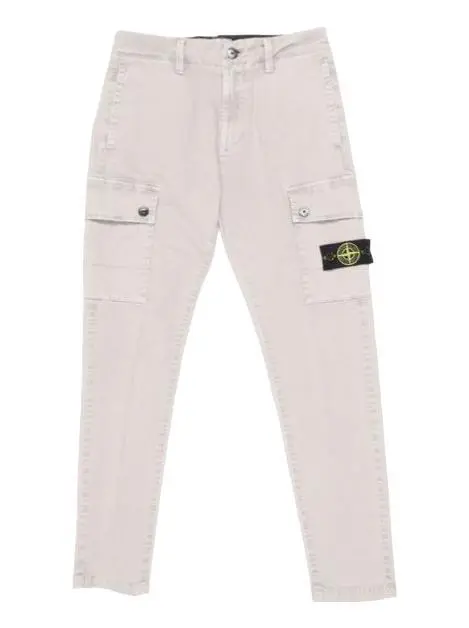 Stone Island Cargo Pants - White