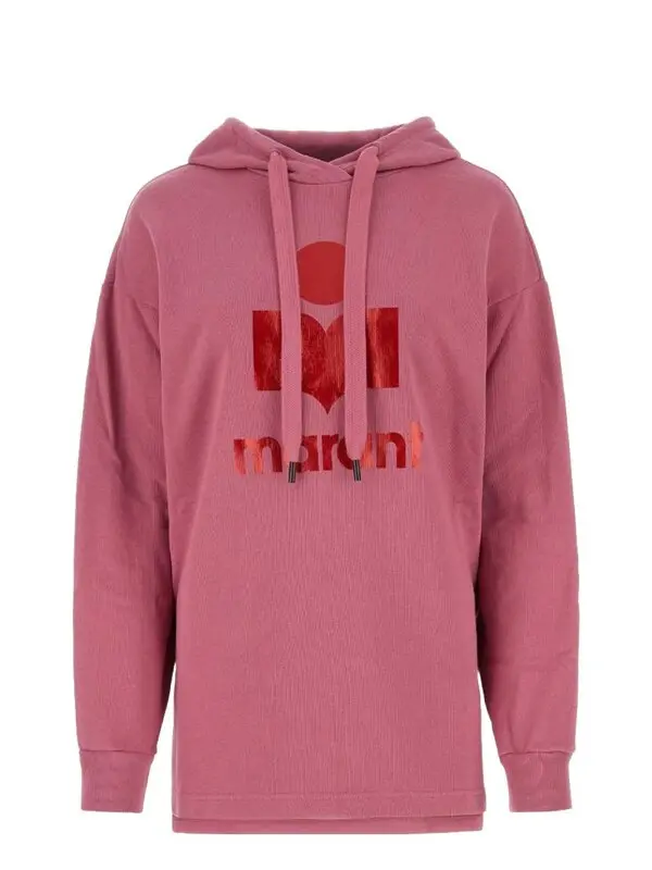 Isabel Marant Étoile Long-sleeved Drawstring Hoodie - Pink
