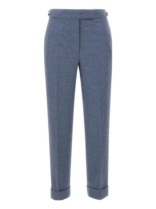 Thom Browne Cropped Slim-cut Trousers - Blue