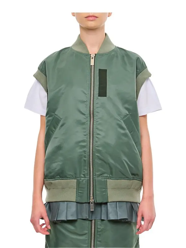 Sacai Sleeveless Vest - Green