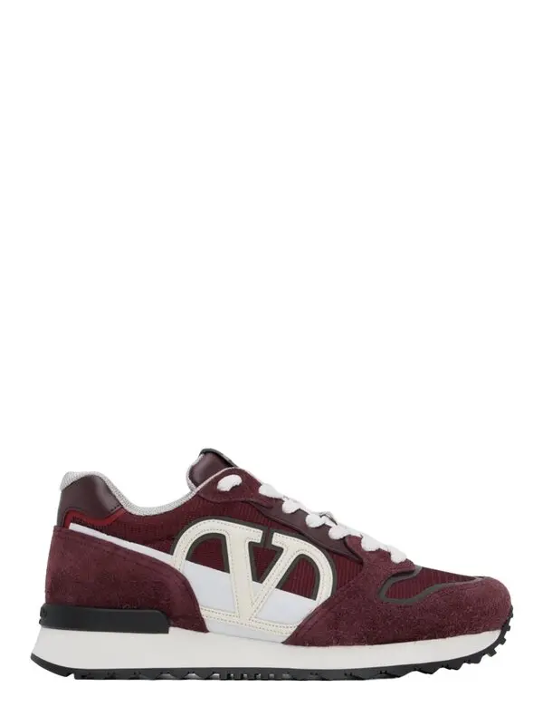 Valentino Garavani Logo Lace-up Sneakers - Black