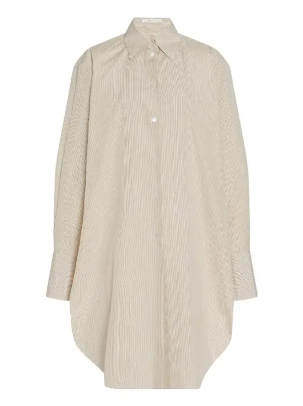 THE ROW Astrea Long Shirt - Nude