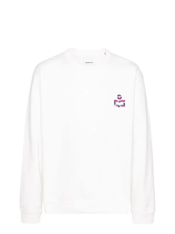Isabel Marant Étoile Mikoe Embroidered.logo Sweatshirt - White