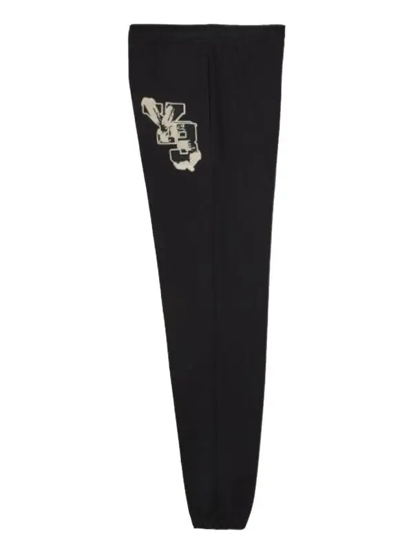 Y3 Logo Printed Track Pants - Black