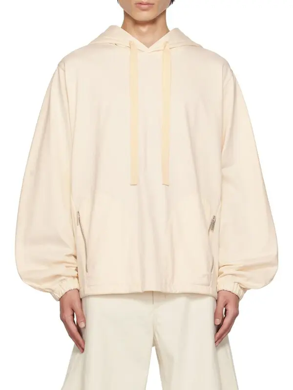 JIL SANDER Pull Rope Hooded Sweater - Nude