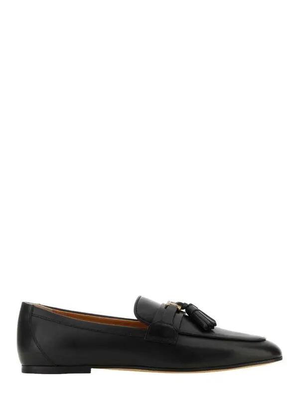 TOD'S Tassel Detail Loafers - Black