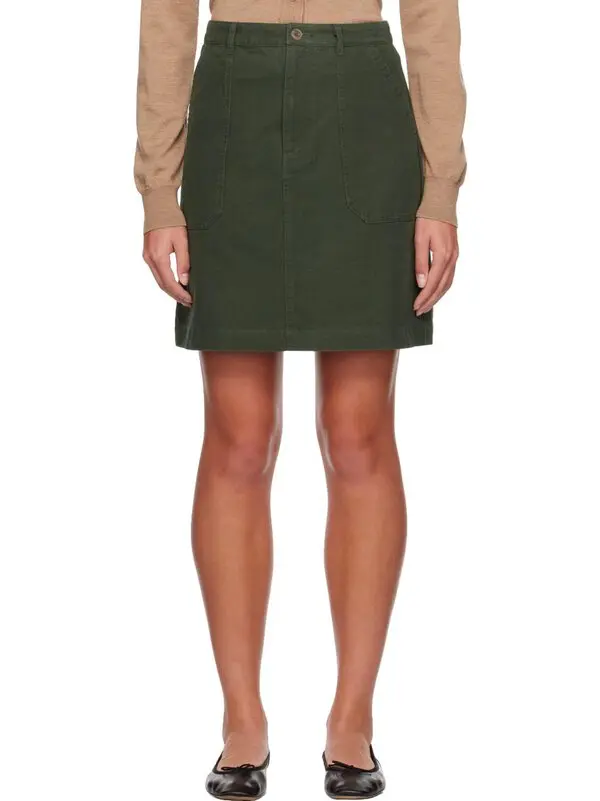 A.p.c. Mini Button Skirt - Black
