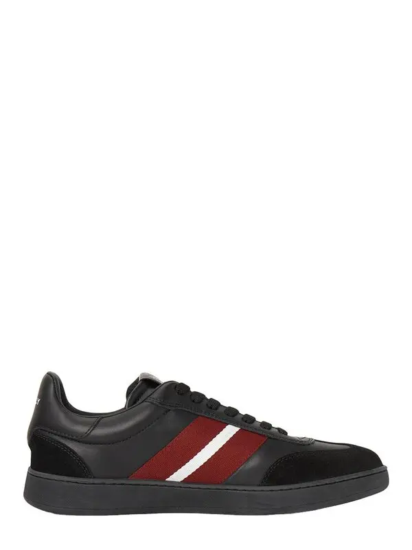 Bally Lace-up Sneakers With Perforated Details - Black