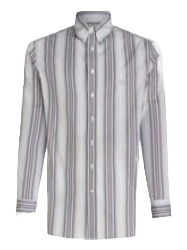 Etro Long-sleeved Button-up Shirt - Gray
