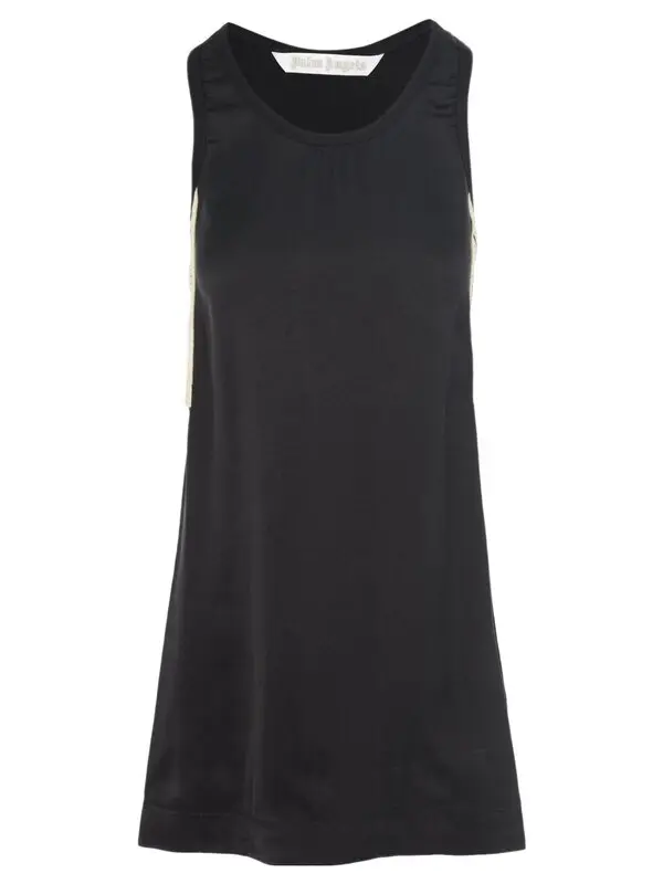 Palm Angels Sleeveless Sporty Midi Dress - Black