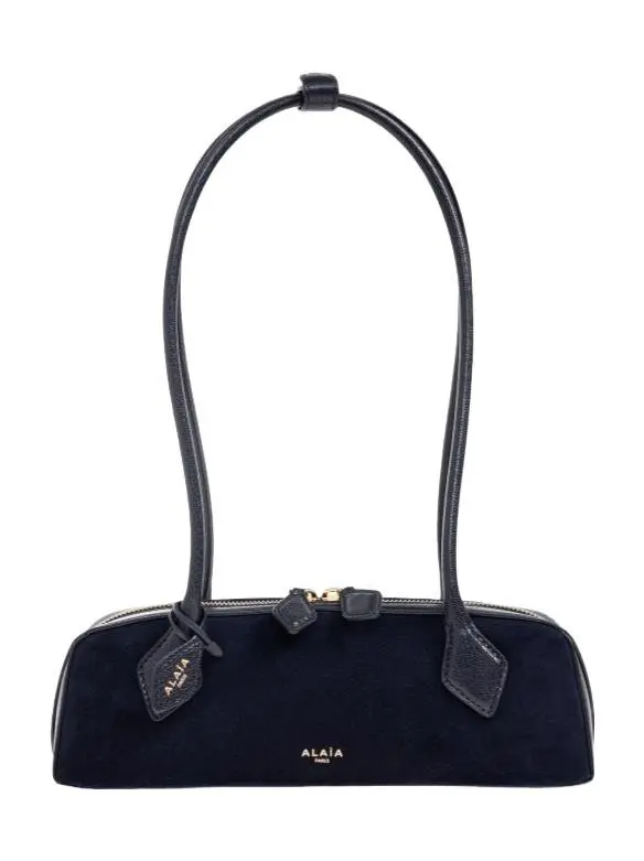 Alaïa Le Teckel Small Shoulder Bag - Navy Blue