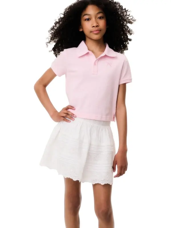 LoveShackFancy Mini Sani Skirt - Optic White