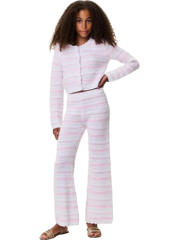 LoveShackFancy Fawna Crochet Pant - Marbella Stripe