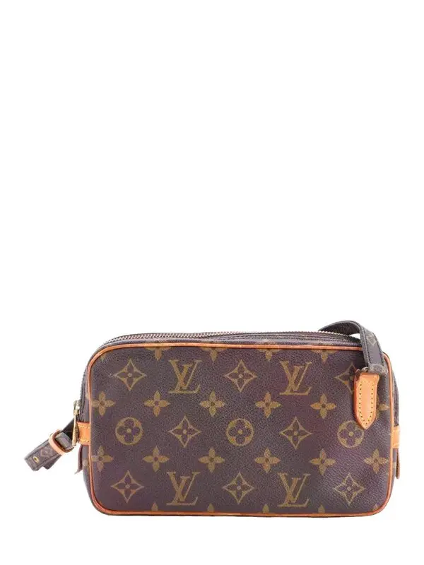 LOUIS VUITTON Pochette Marly Bandouliere Monogram Canvas Crossbody Bag - Brown