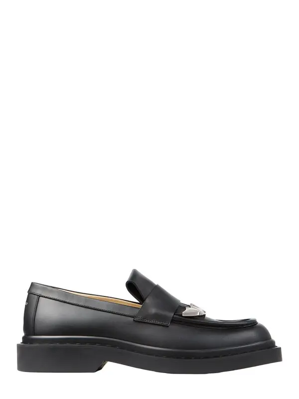 JIMMY CHOO Buff Tassel Loafers In Box Calf Leather - Black