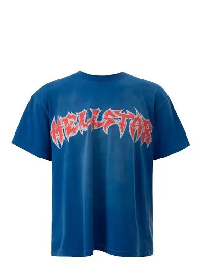 HELLSTAR Metal Logo T-shirt - Blue