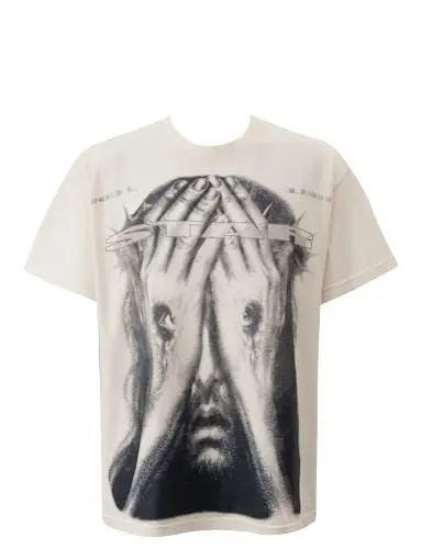 HELLSTAR Jesus Eyes T-shirt - White