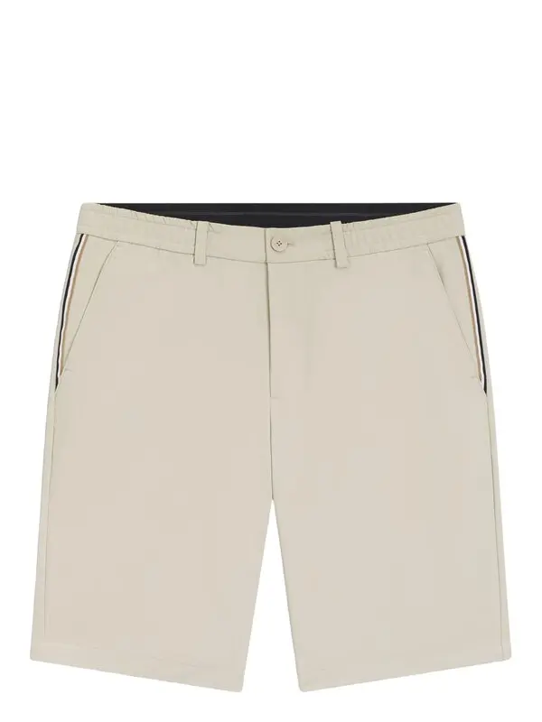 BOSS Active Water-repellent Stretch Shorts - Light Beige