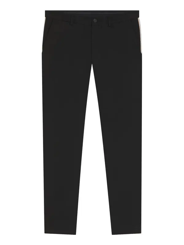 BOSS Regular-fit Water-repellent Stretch Pants - Black