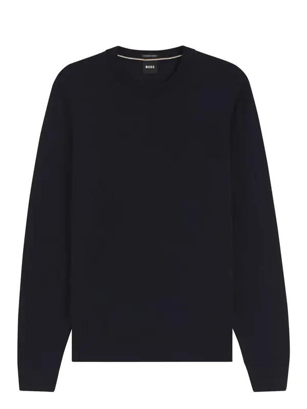 BOSS Merino Wool Sweater - Dark Blue
