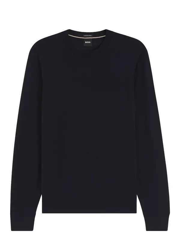 BOSS Merino Wool Sweater - Dark Blue