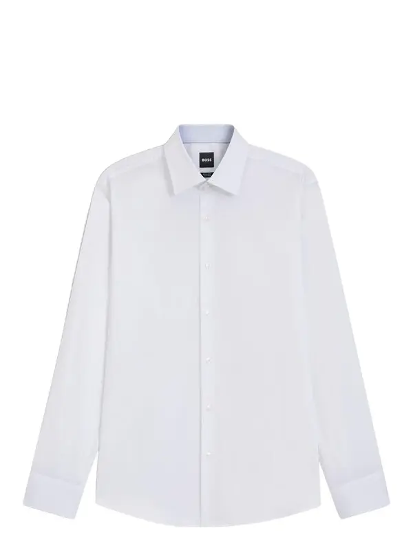 BOSS Regular-fit Shirt In Easy-iron Stretch Cotton - White