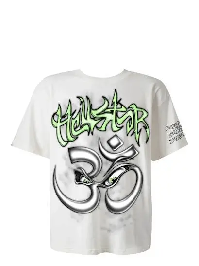 HELLSTAR Reach Your Inner Peace Om T-shirt - White