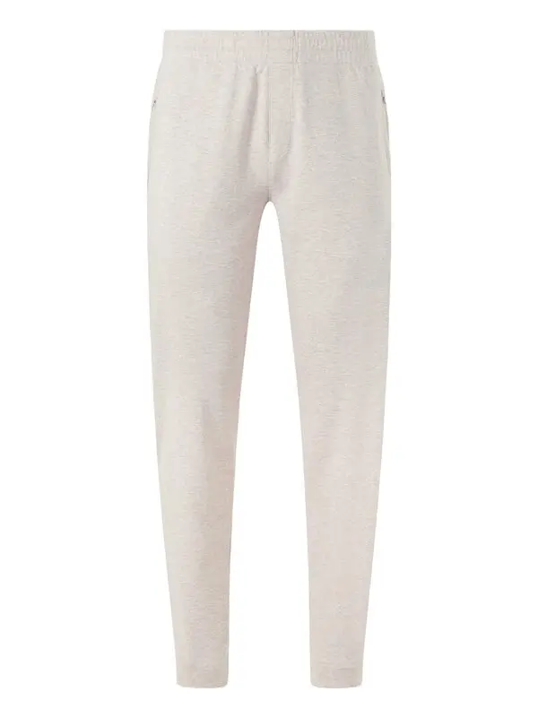 Orlebar Brown Struma Tapered Cotton-blend Jersey Sweatpants - Neutrals